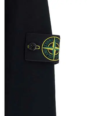 Stone Island Cotton High Neck Sweater With Logo Patch - Multicolor