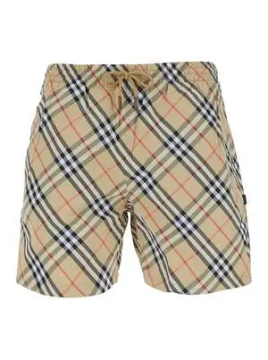 Burberry Check Motif Swim Shorts - Multicolor