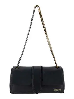 Jacquemus Le Bambino Chaine Lamb Leather Crossbody Bag - Black