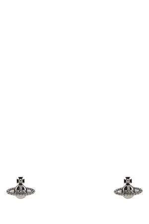 VIVIENNE WESTWOOD Vivienne Westwood Women Ruthenium Metal Farah Earrings