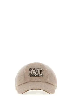 Max Mara Cappuccino Cashmere Baseball Cap - Brown