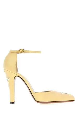 Valentino Garavani Fabric Hi Dolly Pumps - Yellow