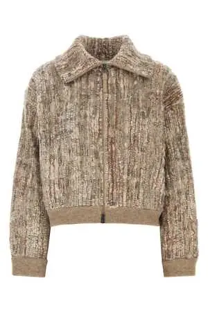 Brunello Cucinelli Mohair Blend Bomber Jacket - Multicolor