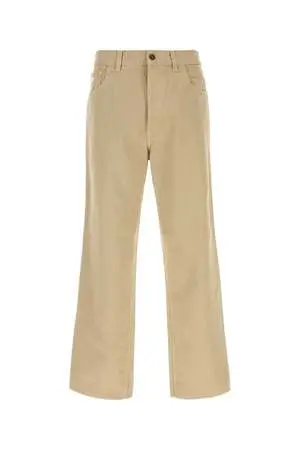 Prada Beige Cotton Pants - Brown