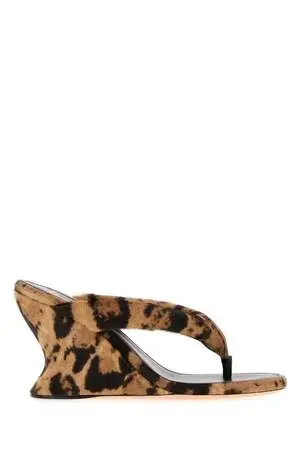 BALENCIAGA Balenciaga Women Printed Calf Hair Gaeta Thing Mules