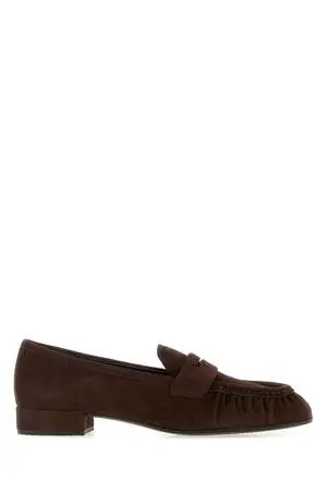 Prada Suede Loafers - Brown