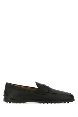 TOD'S Leather Loafers - Black