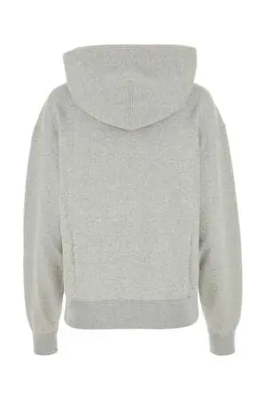 JIL SANDER Light Grey Cotton Oversize Sweatshirt