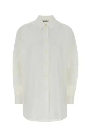 JIL SANDER Cotton Poplin Shirt - White