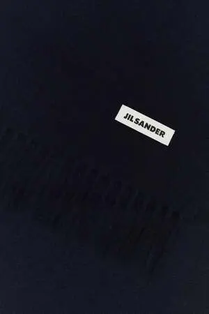 JIL SANDER Midnight Wool Scarf
