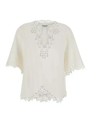 Isabel Marant Étoile Cotton Caftan With Cut-out Detail - Multicolor