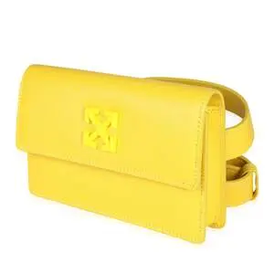 Off-White Saffiano Leather Jitney 0.8 Tonal Arrow Belt Bag