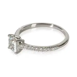 Tiffany & Co. 0.74 Ct Princess Diamond Novo Engagement Ring