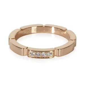 Cartier Rose Gold Diamond Maillon Panthère Band Ring - Rose_gold