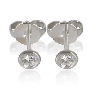 Tiffany & Co. Elsa Peretti Diamond Stud Earrings - Platinum