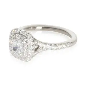 Tiffany & Co. 0.45 Ct Cushion Diamond Soleste Engagement Ring