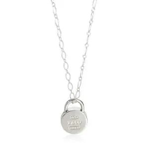 Tiffany & Co. Sterling Silver 1837 Lock Pendant Necklace