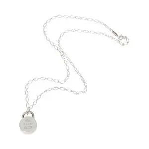 Tiffany & Co. Sterling Silver 1837 Lock Pendant Necklace