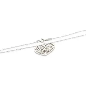 Tiffany & Co. Sterling Silver Enchant Heart Pendant Necklace