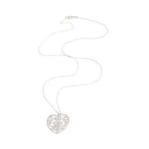 Tiffany & Co. Sterling Silver Enchant Heart Pendant Necklace