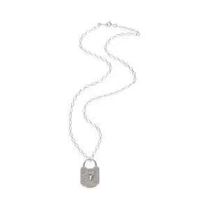 Tiffany & Co. Sterling Silver Lock Pendant Necklace