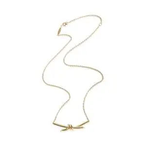 Tiffany & Co. 18k Yellow Gold Knotted Chain Necklace