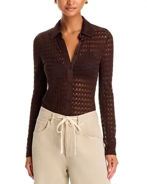 FRAME Bubble Stitch Shirt - Chestnut