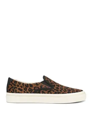 Vince Blair Calf Hair Slip On Sneakers - Brown Multi