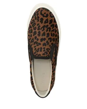 Vince Blair Calf Hair Slip On Sneakers - Brown Multi