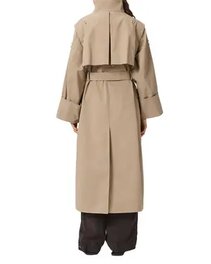 ALLSAINTS Clayton Stand Collar Trench Coat