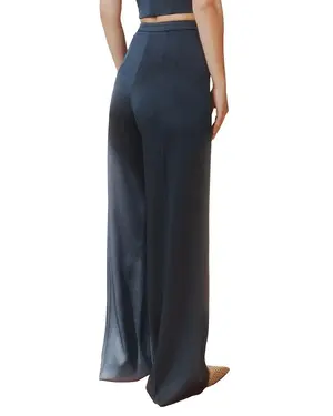 Marella Satin Wide Leg Pants