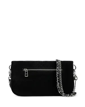 Zadig&Voltaire Rock Mini Suede Clutch - Black