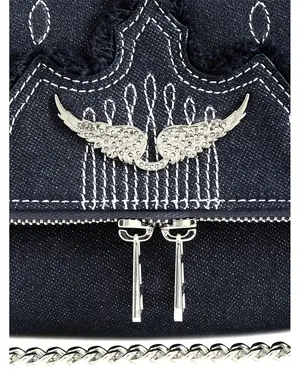 Zadig&Voltaire Rocky Ii Denim Crossbody Bag