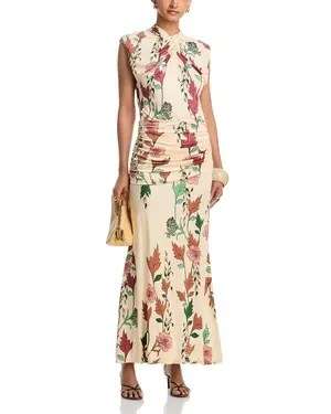 Johanna Ortiz Hibiscus Compass Ankle Dress