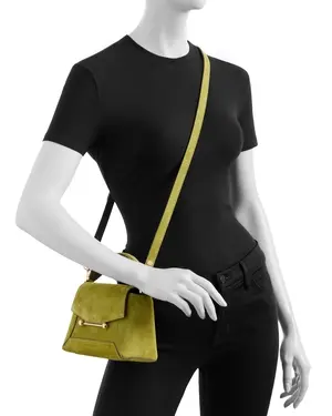 Strathberry Mosaic Nano Suede Shoulder Bag
