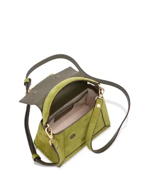 Strathberry Mosaic Nano Suede Shoulder Bag