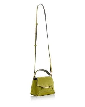 Strathberry Mosaic Nano Suede Shoulder Bag