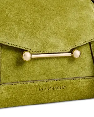 Strathberry Mosaic Nano Suede Shoulder Bag