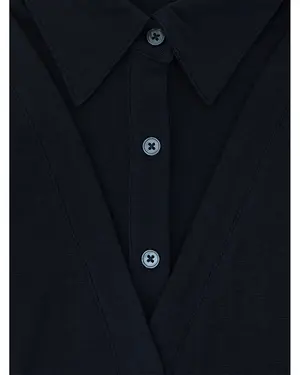 REISS Shona Collared Knit Top