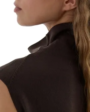 REISS Honey Wool Slouchy Top