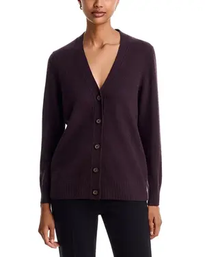 Bloomingdale'S V-neck Cardigan - Dark Brown