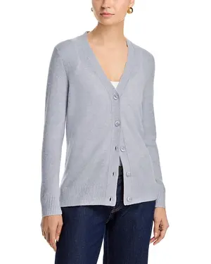 Bloomingdale'S V-neck Cardigan - Medium Grey