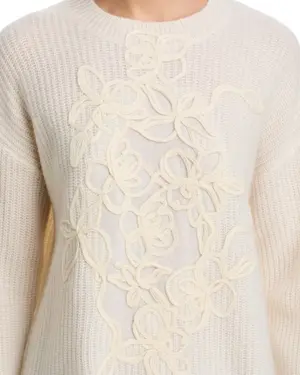 Bloomingdale'S Embroidered Crewneck Sweater