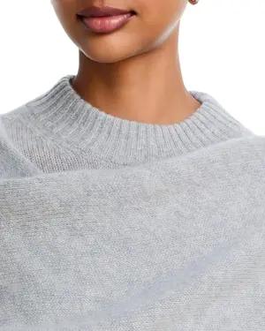 Bloomingdale'S Sweater With Integrated Scarf - Light Grey
