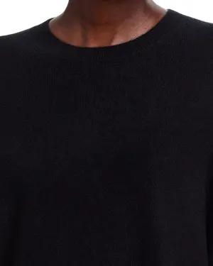 Bloomingdale'S Drop Shoulder Crewneck Sweater - Black