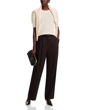 Bloomingdale'S Short Sleeve Crewneck Sweater Exclusive - Ecru