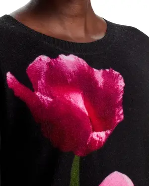 Bloomingdale'S Floral Crewneck Sweater