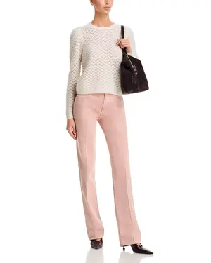 Bloomingdale'S Pointelle Crewneck Puff Sleeve Sweater Exclusive
