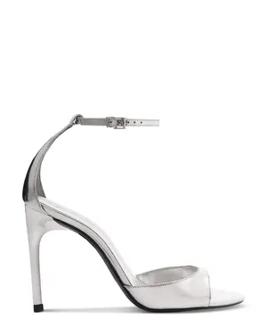 Schutz Scarlett Ankle Strap Sandals - Prata