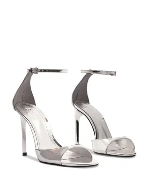 Schutz Scarlett Ankle Strap Sandals - Prata